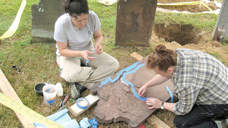 Old Gravestones To Be Repaired - Two River Times